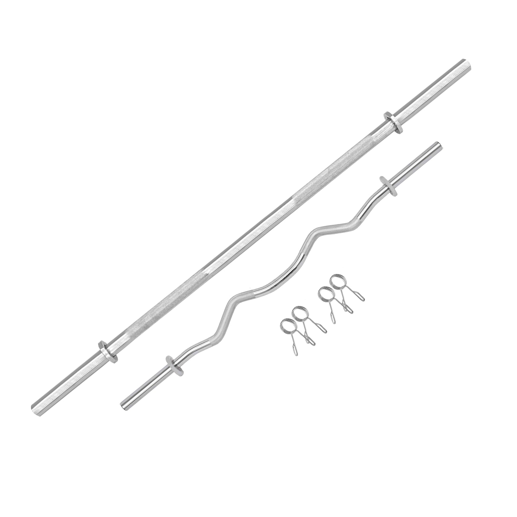 Shop Our High-quality 5Ft Straight & 4Ft Curl Weight Lifting Rods with ...