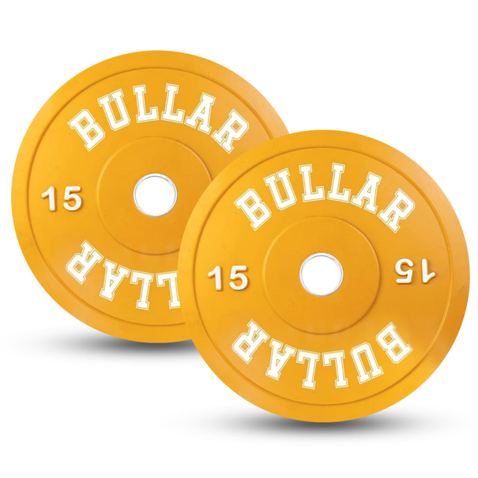 Premium Olympic Color Rubber Bumper Plates for Weightlifting – Bullar ...