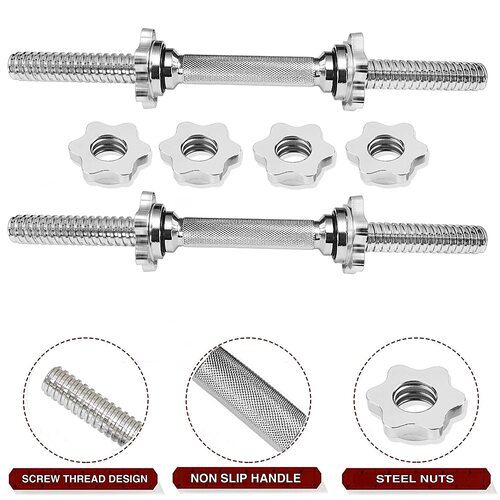 Steel Dumbbell Rod Set (14 Inches) – Bullar Fitness