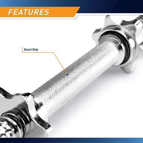 Steel Dumbbell Rod Set (14 Inches) – Bullar Fitness