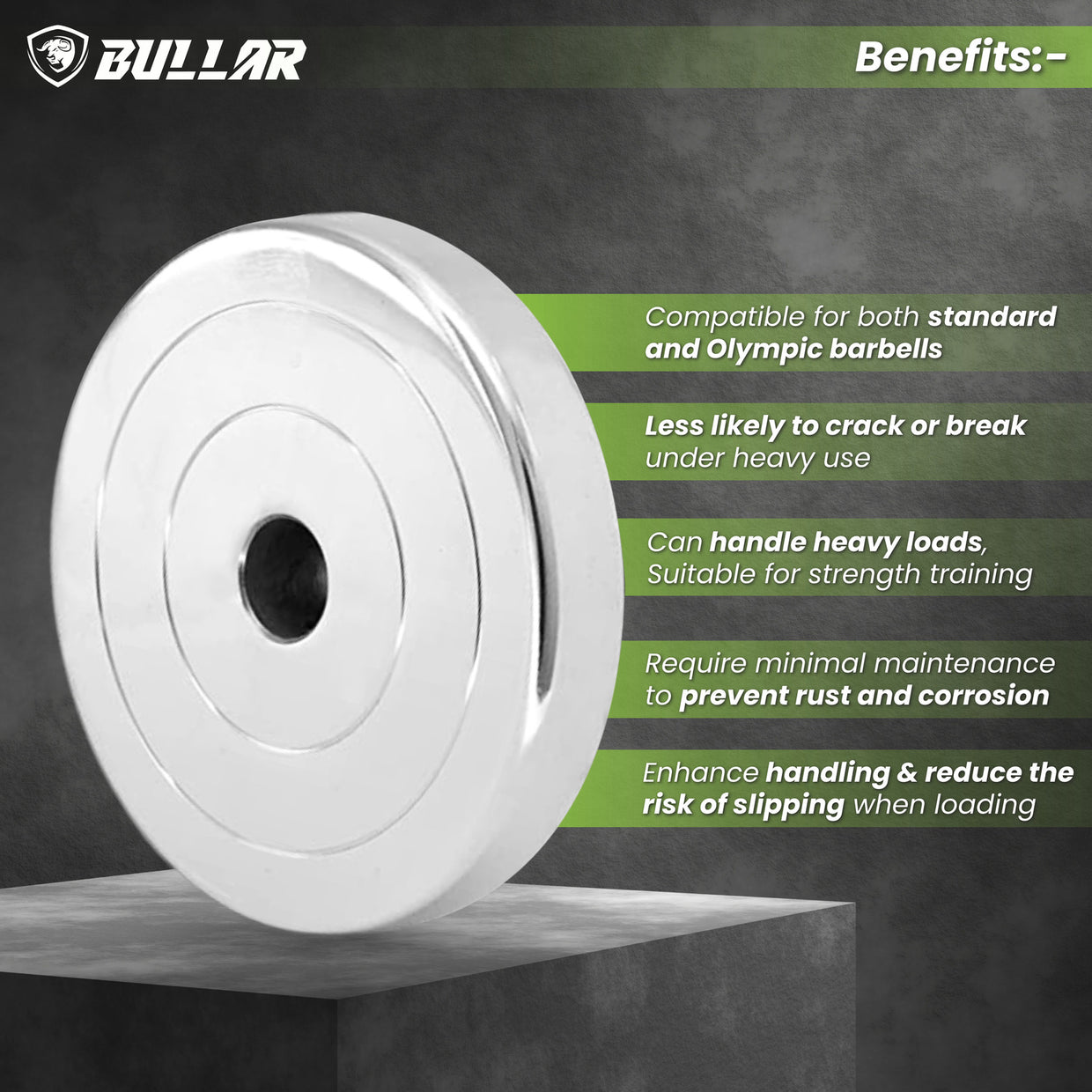 Steel Weight Plates Set for Home Gym Exercises – Bullar Fitness